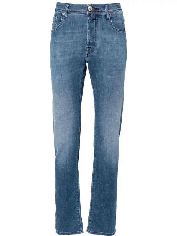 Jacob Cohen Bard Mid-rise Slim-fit Jeans - Blue