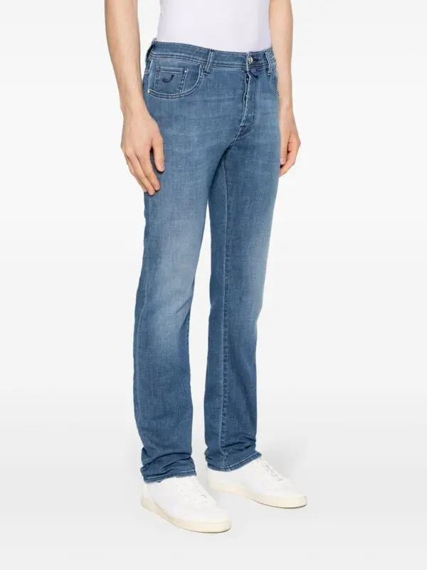 Jacob Cohen Bard Mid-rise Slim-fit Jeans - Blue