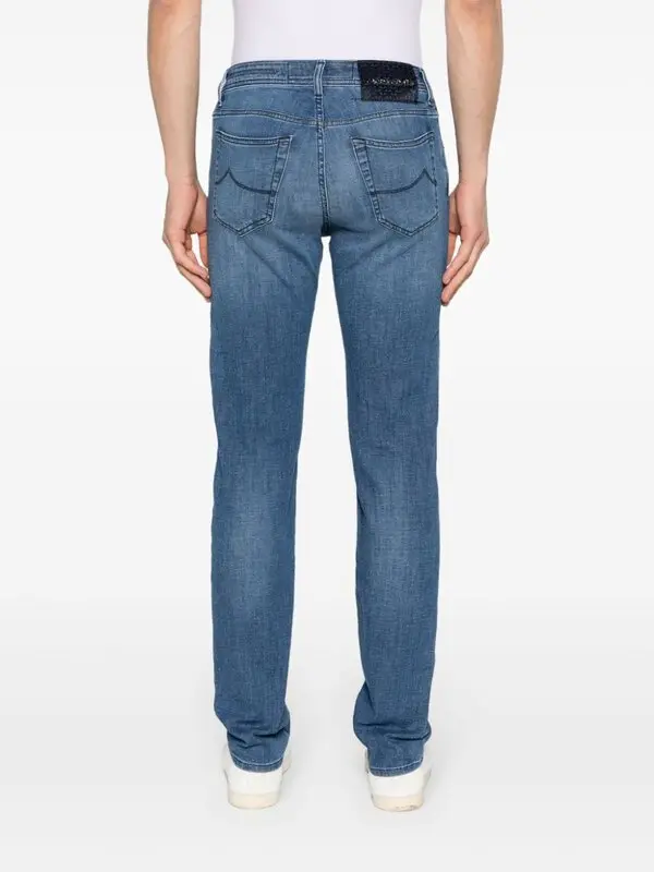 Jacob Cohen Bard Mid-rise Slim-fit Jeans - Blue