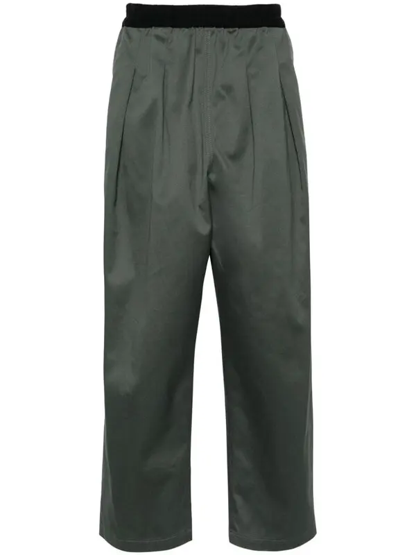 MAISON MARGIELA Pleated Wide Leg Trousers - Grey