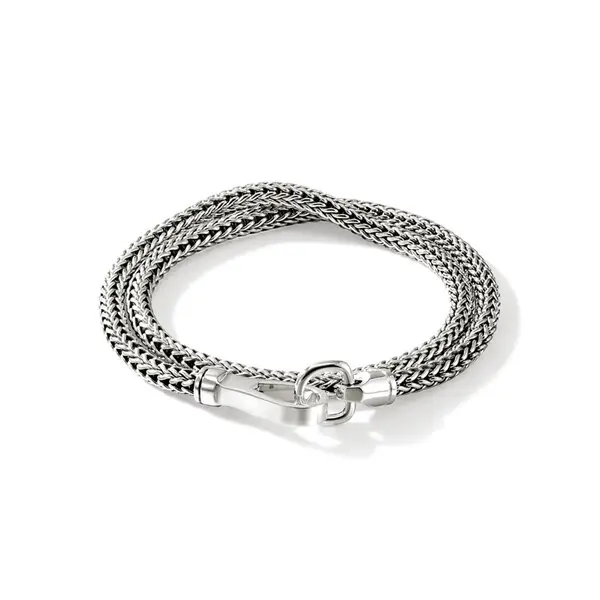 John Hardy Double Wrap 4.5mm Chain Bracelet - Sterling Silver