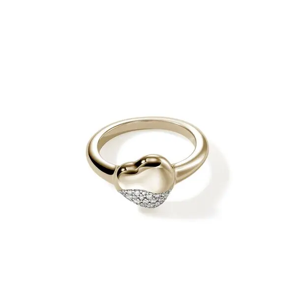 John Hardy Pebble Heart Ring