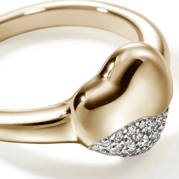 John Hardy Pebble Heart Ring