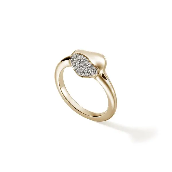 John Hardy Pebble Heart Ring
