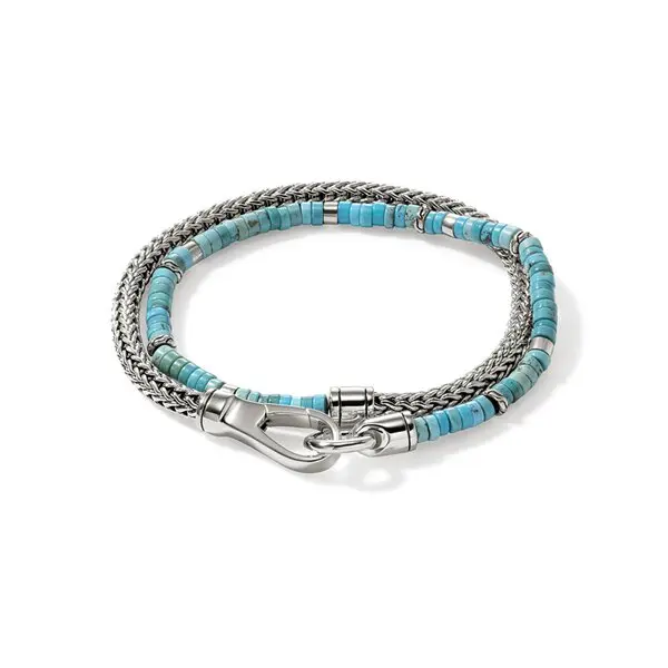 John Hardy Heishi Chain Wrap Bracelet - Sterling Silver
