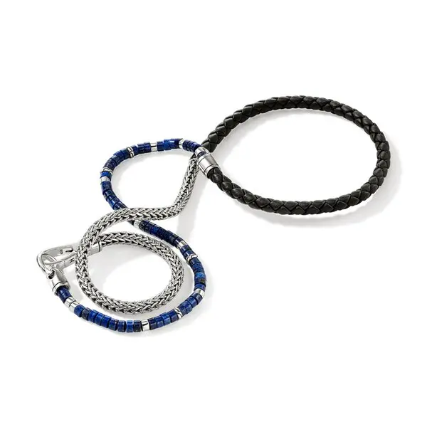 John Hardy Heishi Chain Wrap Bracelet