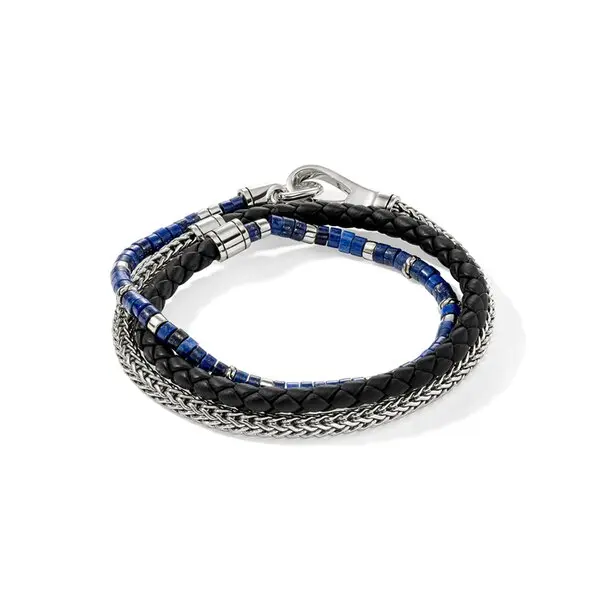 John Hardy Heishi Chain Wrap Bracelet