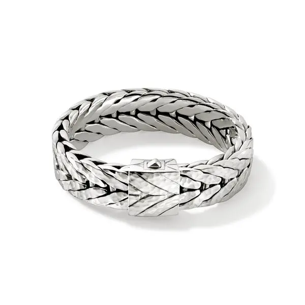 John Hardy Hammered Wide Bracelet