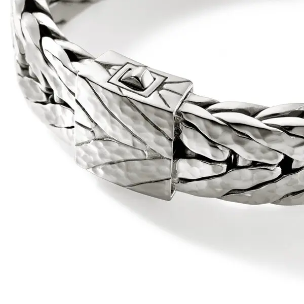 John Hardy Hammered Wide Bracelet
