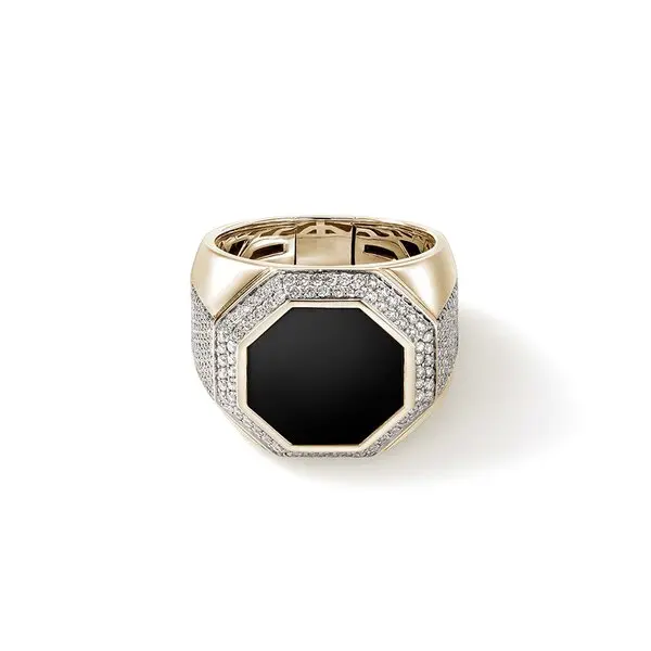 John Hardy Signet Ring In 14k Yellow