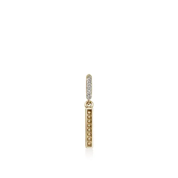 John Hardy 14k Yellow Initial Pendant Necklace - Gold