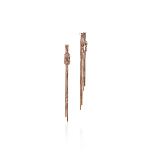 John Hardy Love Knot Drop Earrings - Gold