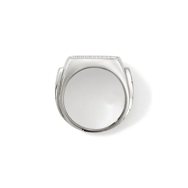 John Hardy Signet Ring With Diamonds