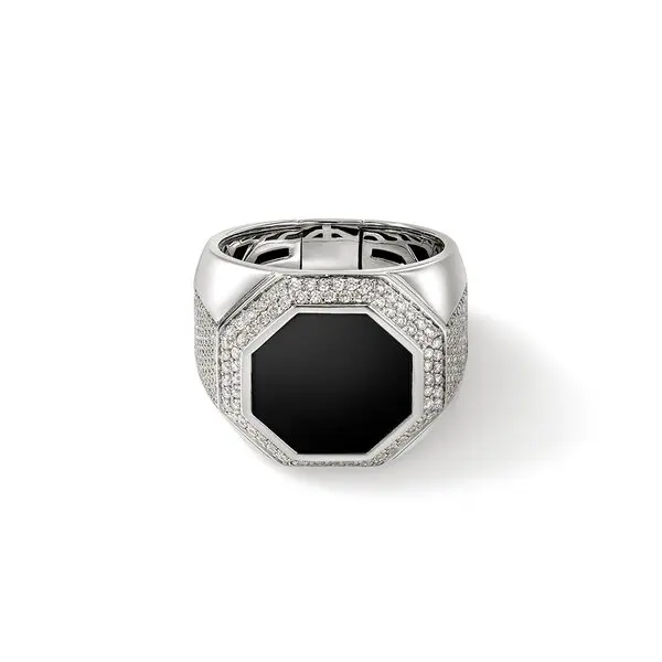 John Hardy Signet Ring In Sterling - Silver