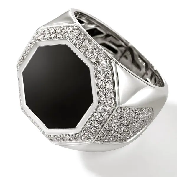 John Hardy Signet Ring In Sterling