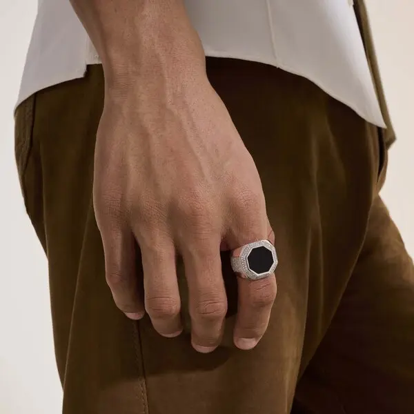 John Hardy Signet Ring In Sterling