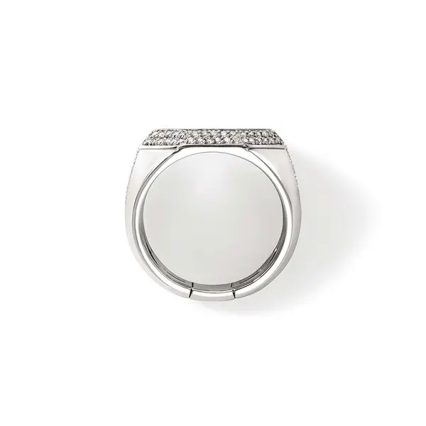 John Hardy Signet Ring With Turquoise And Diamonds