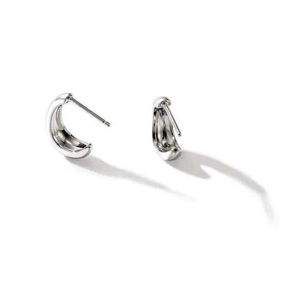 John Hardy Surf J Hoop Earrings 15.5mm