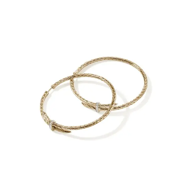 John Hardy Spear Hoop Earrings