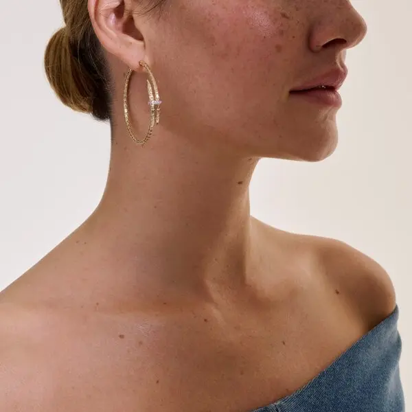 John Hardy Spear Hoop Earrings