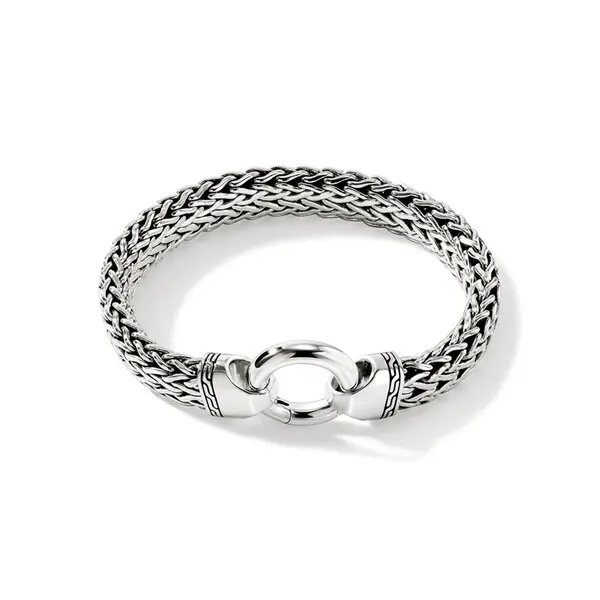 John Hardy Flat Chain Bracelet 11mm - Sterling Silver