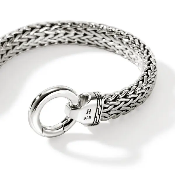 John Hardy Flat Chain Bracelet 11mm - Sterling Silver