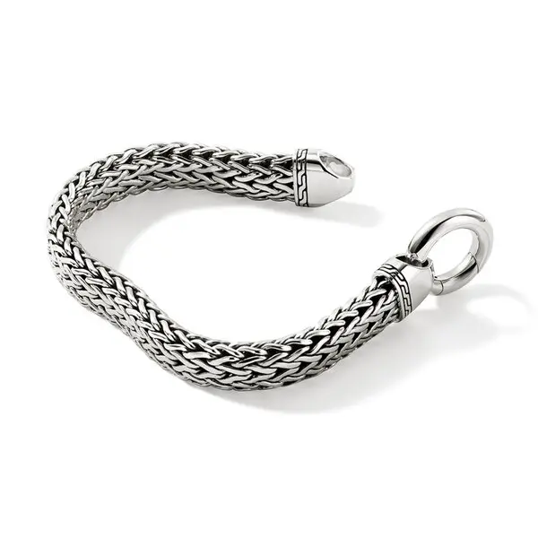 John Hardy Flat Chain Bracelet 11mm - Sterling Silver