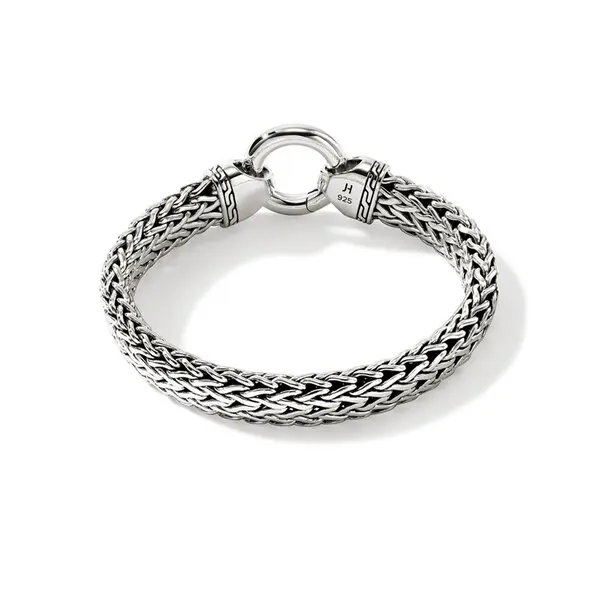John Hardy Flat Chain Bracelet 11mm - Sterling Silver