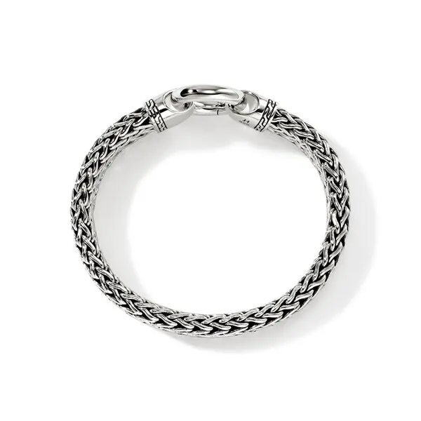 John Hardy Flat Chain Bracelet 11mm - Sterling Silver