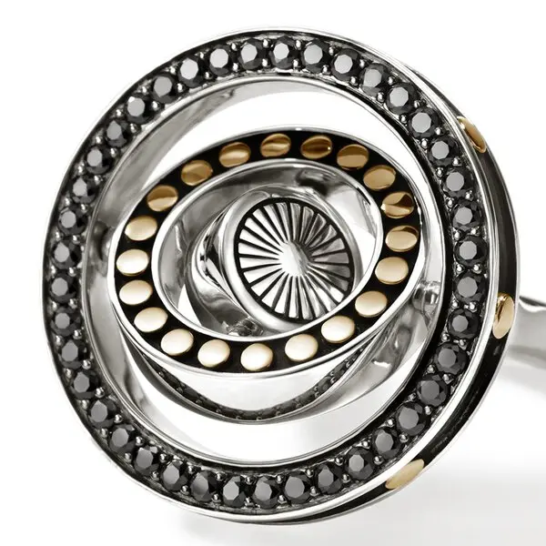 John Hardy Moon Door Ring In Sterling And 18k Gold