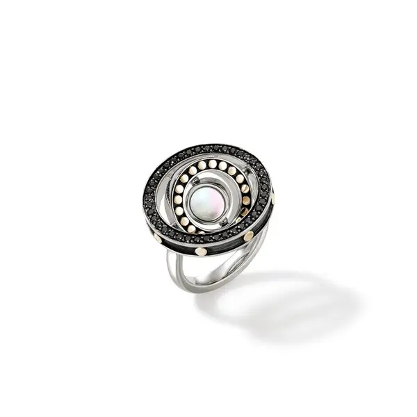 John Hardy Moon Door Ring In Sterling And 18k Gold
