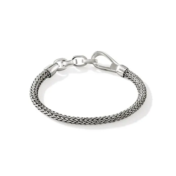 John Hardy Hook Clasp Chain Bracelet 5mm - Sterling Silver