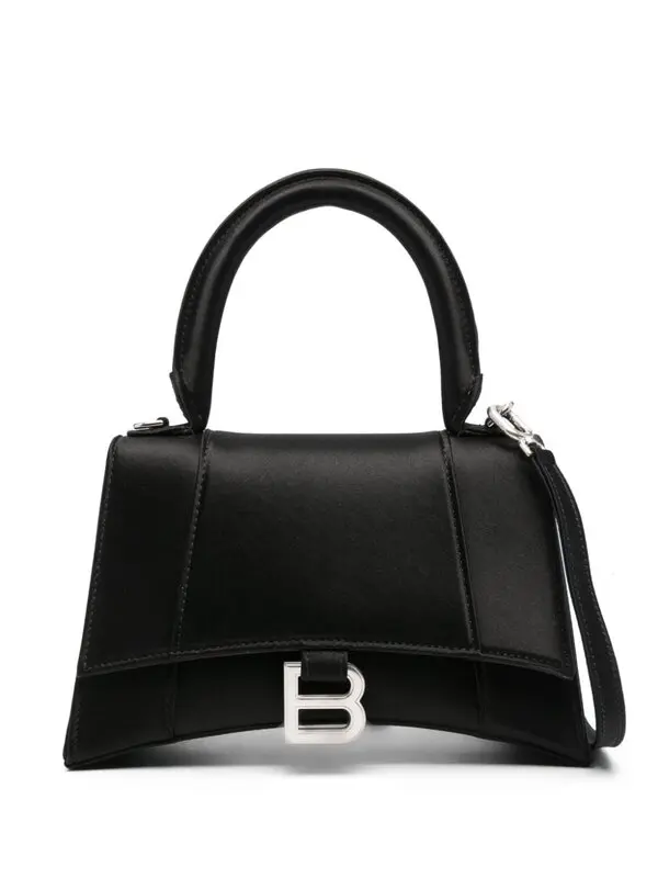 Balenciaga Small Hourglass Tote Bag - Black