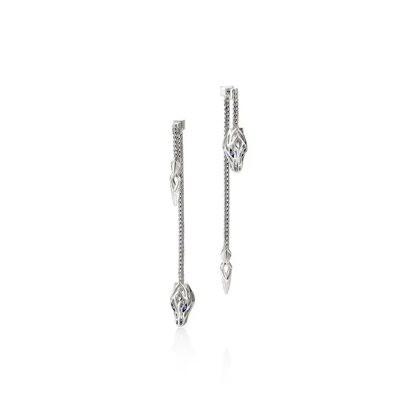 John Hardy Naga Drop Earrings - Sterling Silver