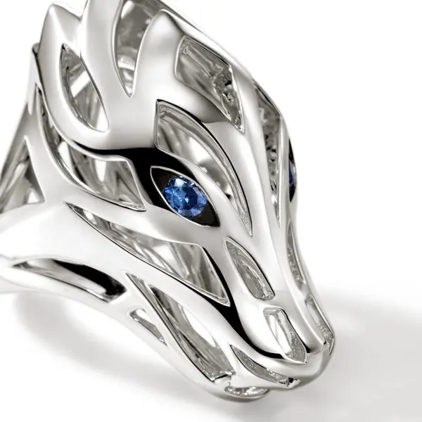 John Hardy Naga Saddle Ring - Sterling Silver
