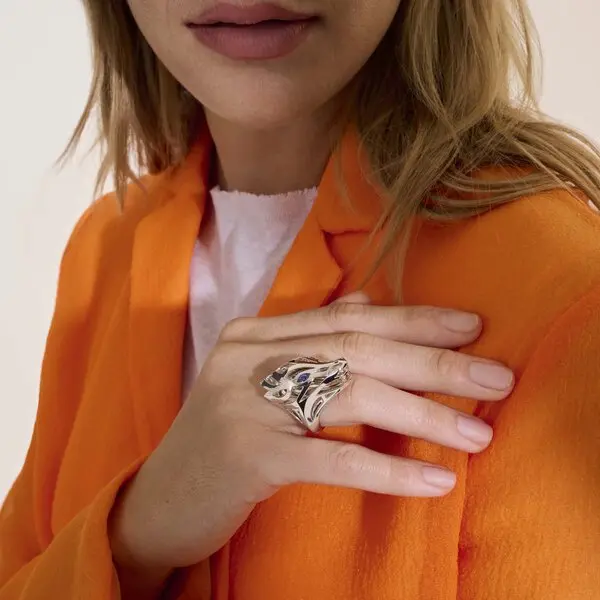 John Hardy Naga Saddle Ring - Sterling Silver