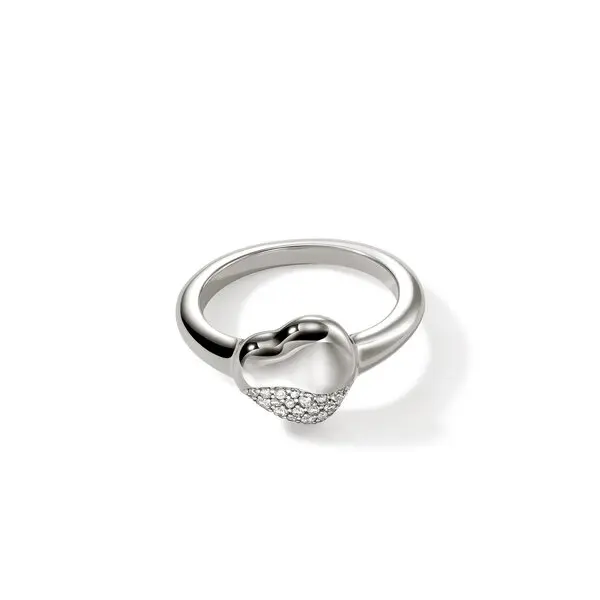 John Hardy Pebble Heart Ring