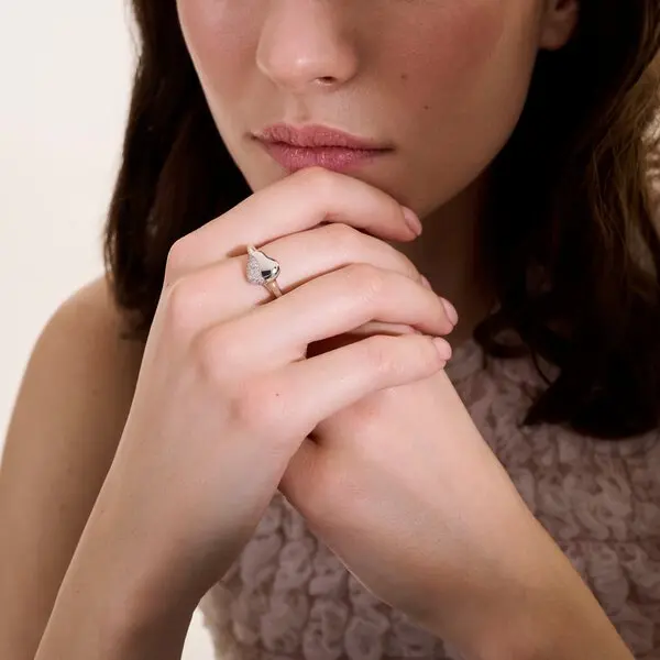 John Hardy Pebble Heart Ring