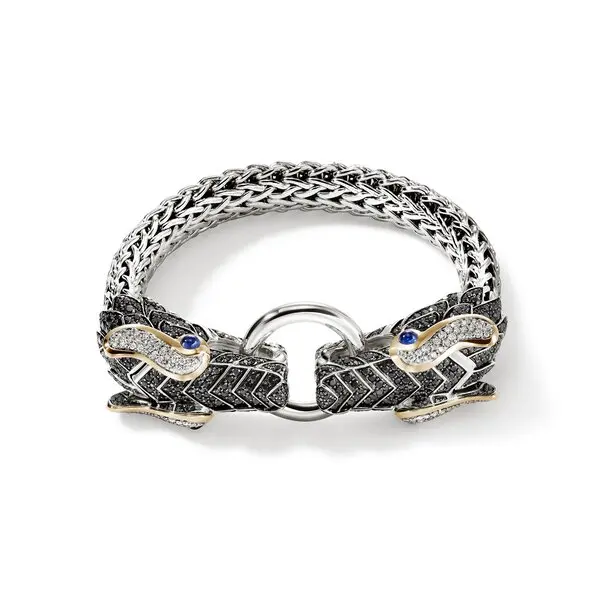 John Hardy Naga Diamond Bracelet - Silver