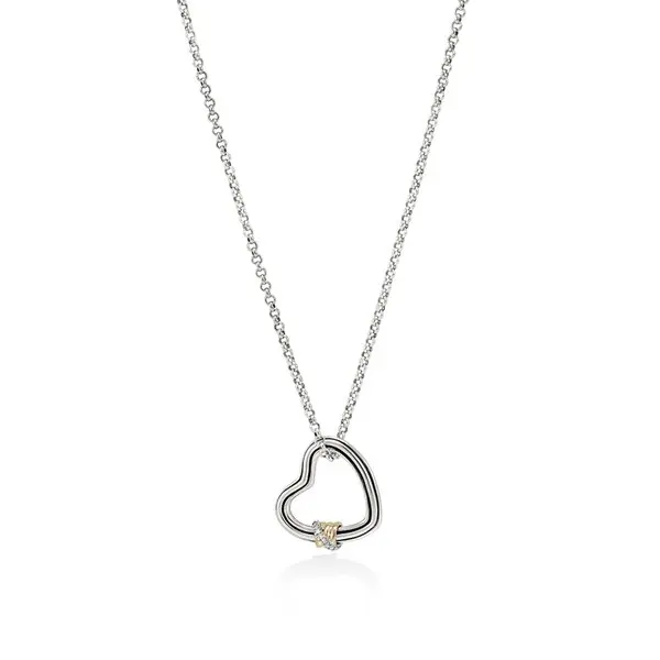 John Hardy Bamboo Heart Pendant Necklace - Silver