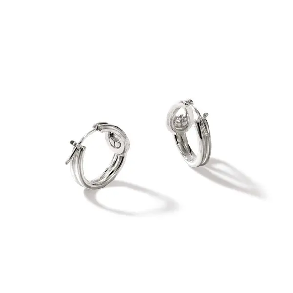 John Hardy Surf Hoop Earring 18.5mm - Sterling Silver