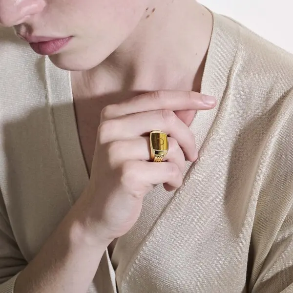 John Hardy Carved Signet Ring