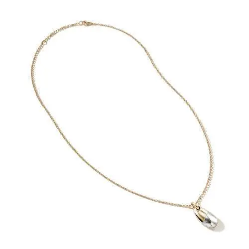 John Hardy Gold Diamond Pebble Pendant Necklace