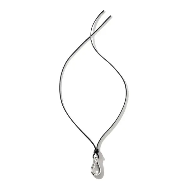 John Hardy Surf Pendant Necklace In Sterling