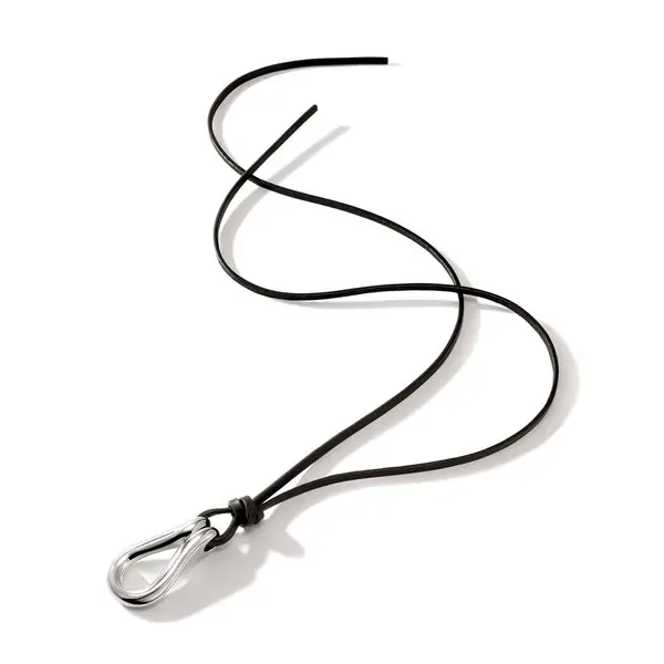 John Hardy Surf Pendant Necklace In Sterling