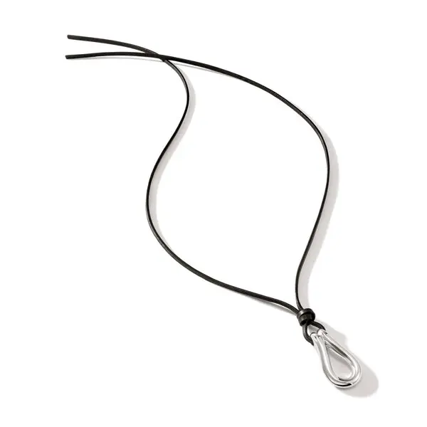 John Hardy Surf Pendant Necklace In Sterling