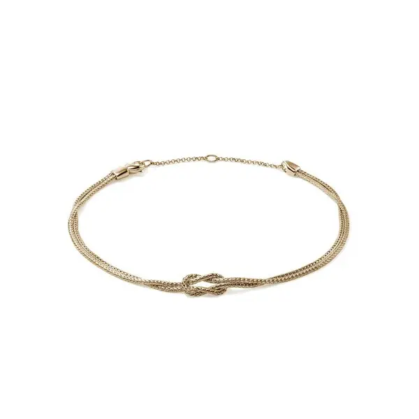 John Hardy Love Knot 14k Yellow Anklet