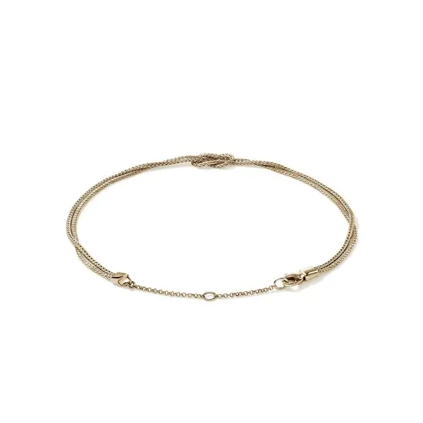John Hardy Love Knot 14k Yellow Anklet
