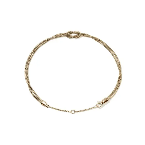 John Hardy Love Knot 14k Yellow Anklet