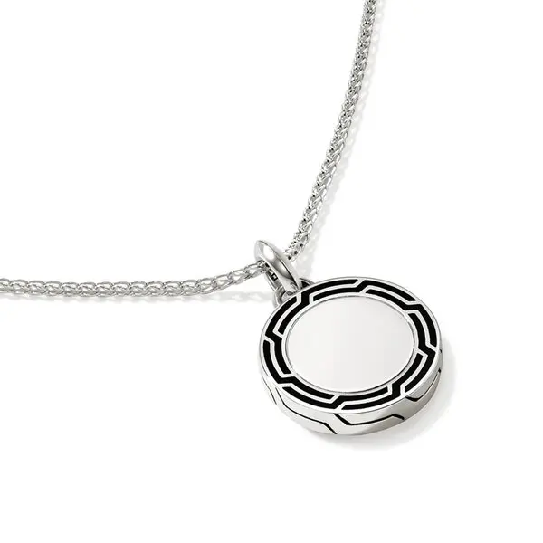 John Hardy Tag Necklace, Sterling Silver, Enamel